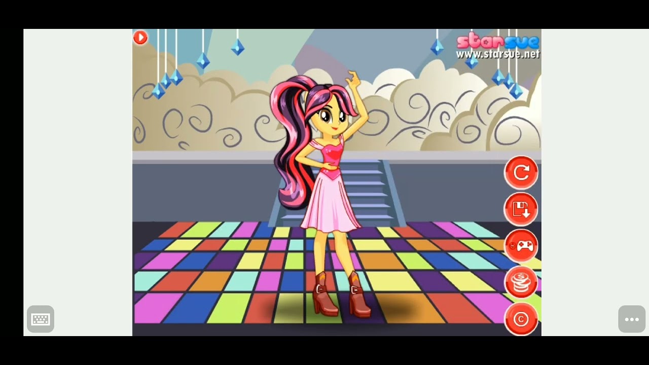 Dance Magic Sunset Shimmer Dress Up - YouTube