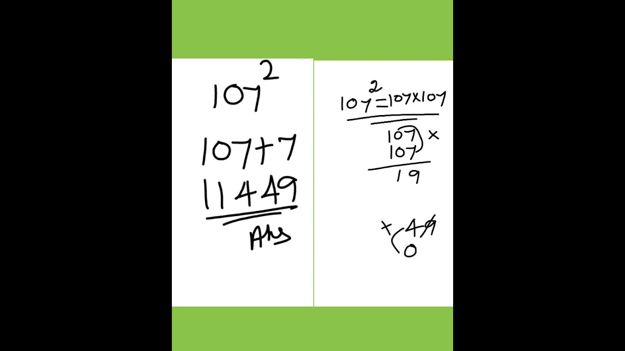 How To Find The Square Of Any Number YouTube How To Find The Square Of Any Number YouTube