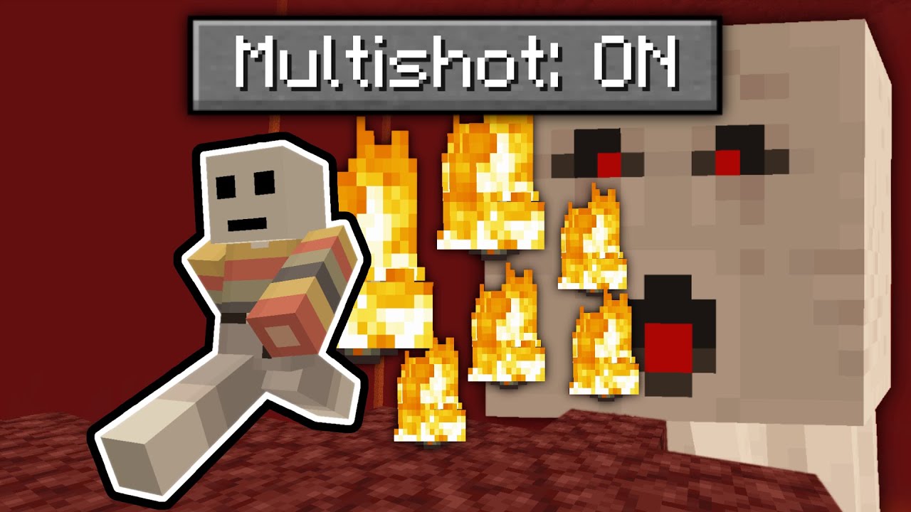 So Mobs have “Multishot” in Minecraft now… - YouTube