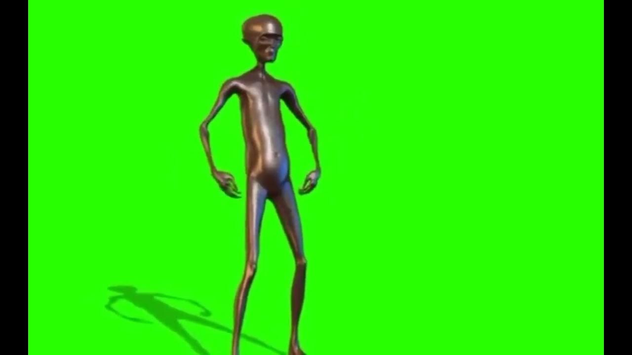 Alien dancing green screen - YouTube