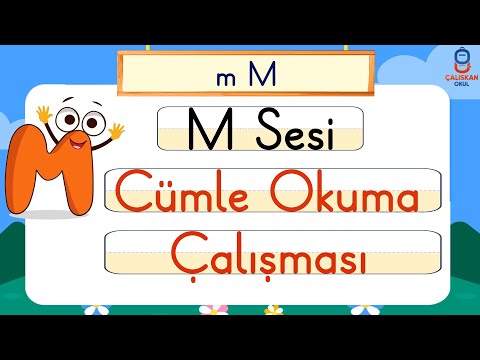 M Sesi Cümle Okuma Çalışmaları - M Sesi Okuma Çalışması