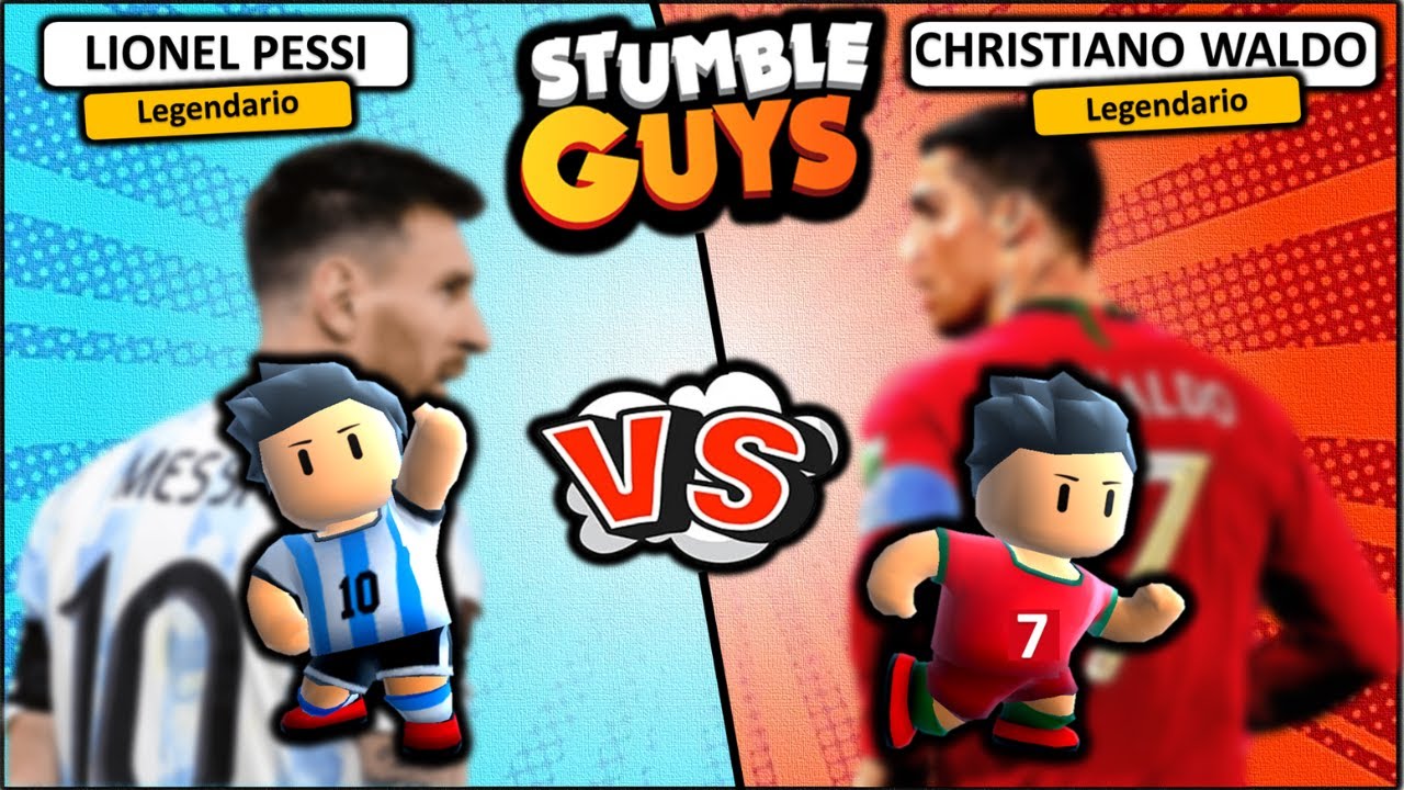 LIONEL MESSI VS CRISTIANO RONALDO EN STUMBLE GUYS! ¿QUIEN GANARA ...