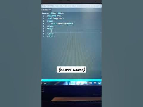 SHORTCUT FOR CREATING DIV CLASS IN VS CODE | - YouTube
