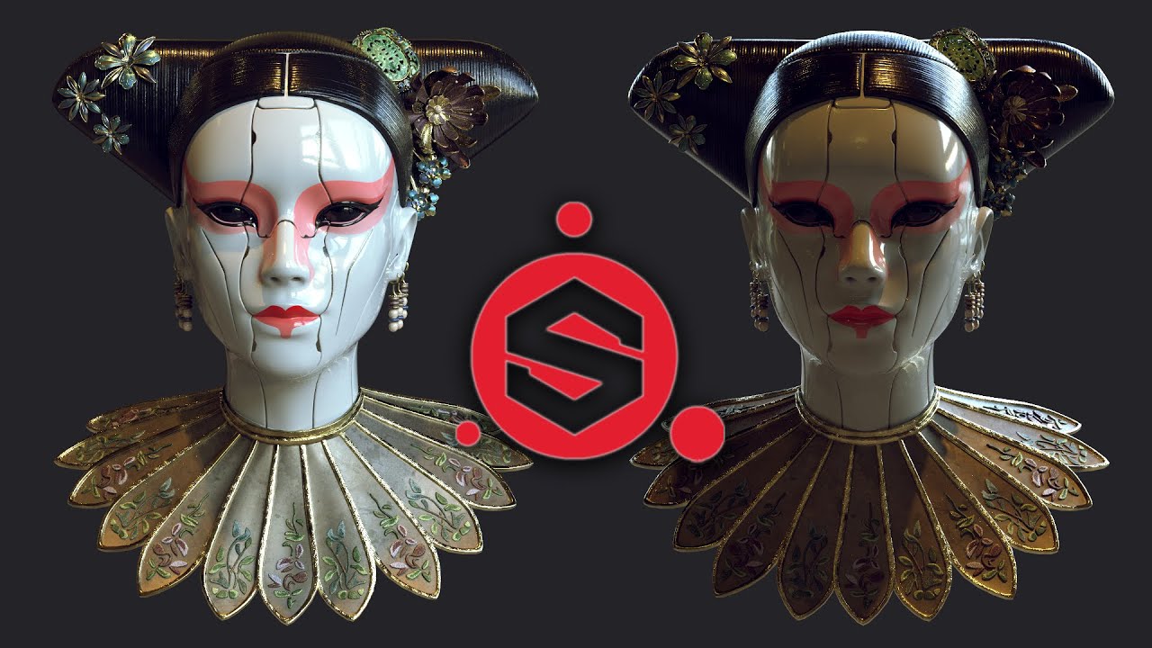 Texturing a Ghost in The Shell Inspired Cyborg in Substance Painter ...