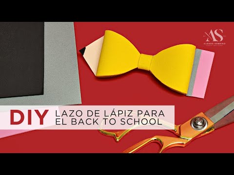 DIY! Lazo de Lápiz para el Back to School - YouTube
