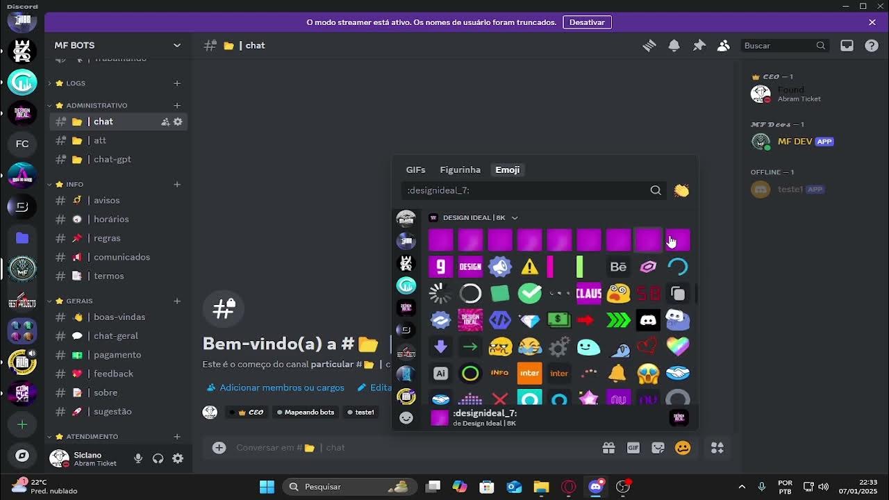 BOT FIVEM | ADICIONANDO EMOJIS ANIMADOS NO DISCORD - YouTube