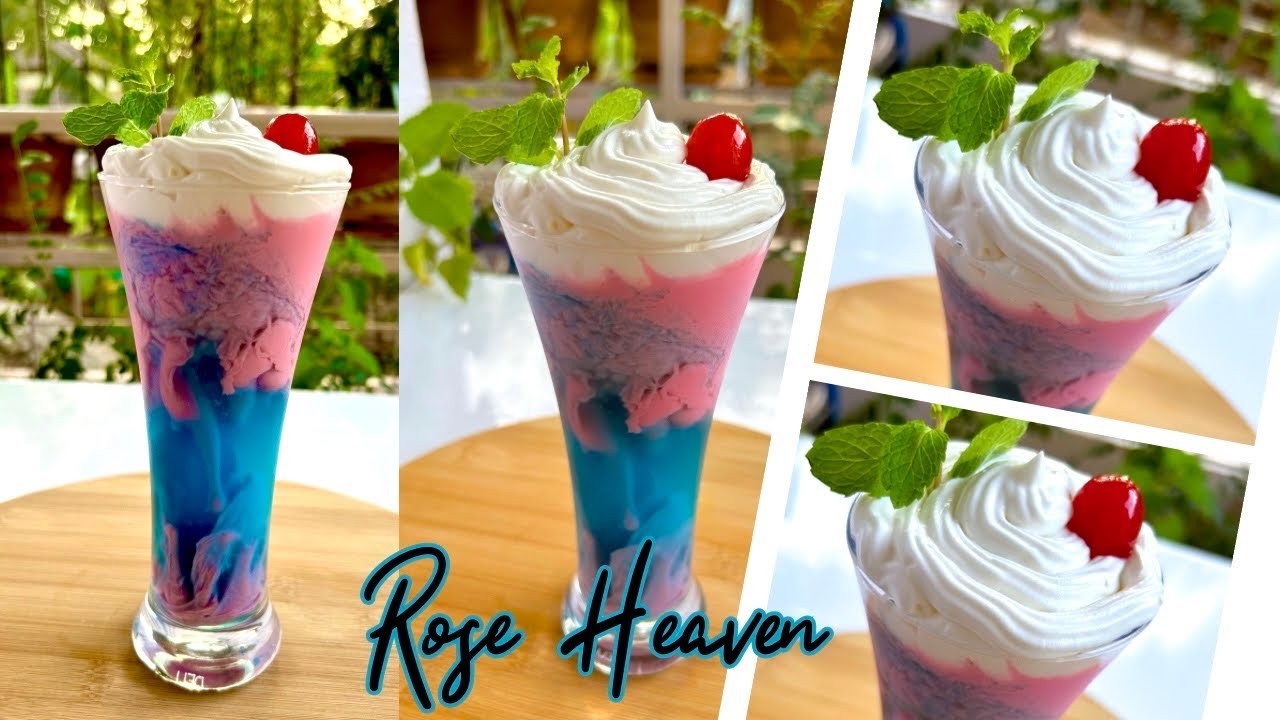 Rose Heaven Mocktail | Blue Heaven | Cocktail | Summer Special ...