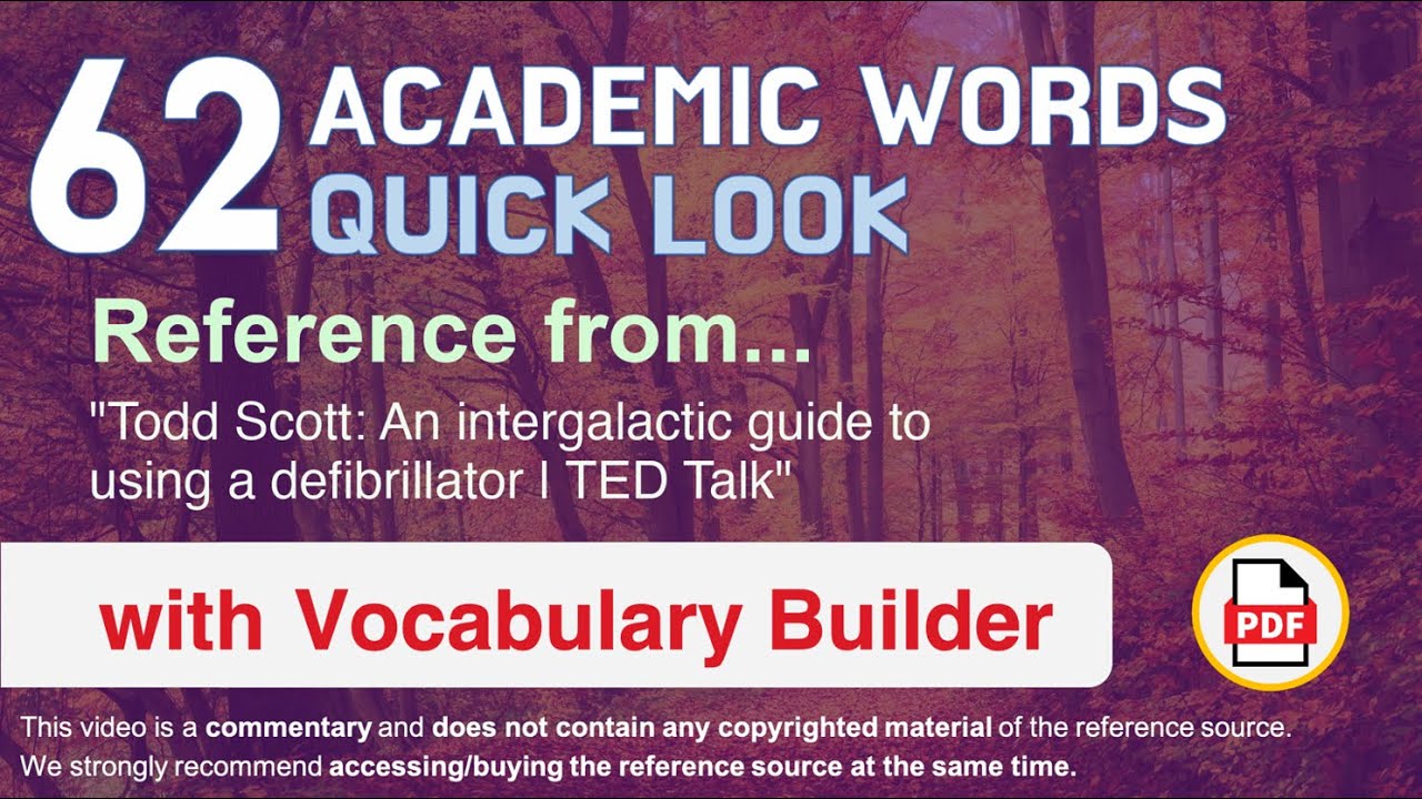 62 Academic Words Quick Look Words Ref from "An intergalactic guide to ...