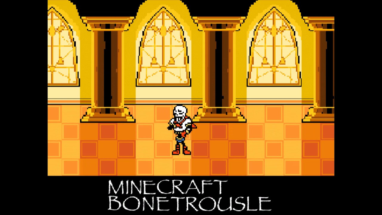 (undertale au) bonetrousle with Minecraft soundfont - YouTube