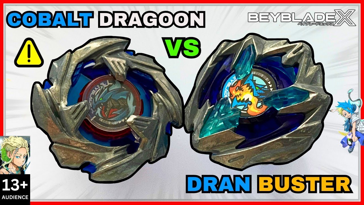 DANGER: Cobalt Dragoon VS Dran Buster | BEYBLADE X [13+] - YouTube