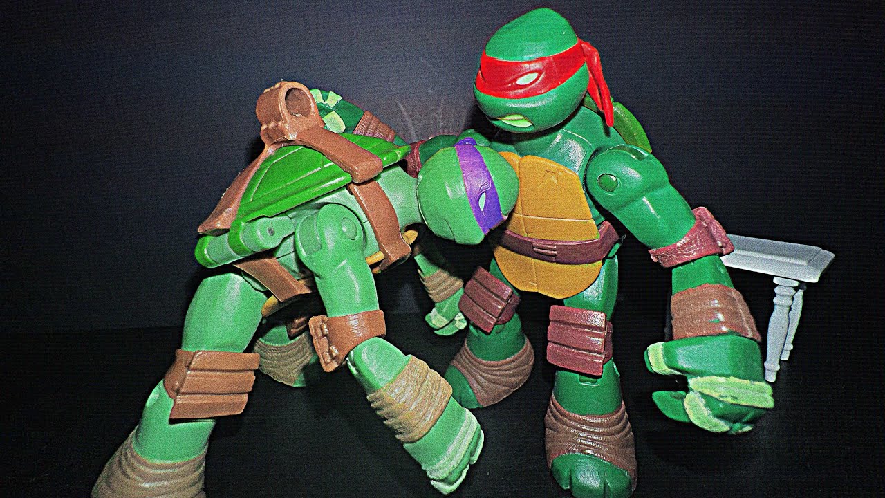 TMNT Stop Motion - Raph bullies Donnie - YouTube