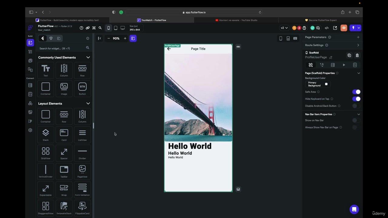 Flutter Flow | Part 11 | User Detail Page - YouTube