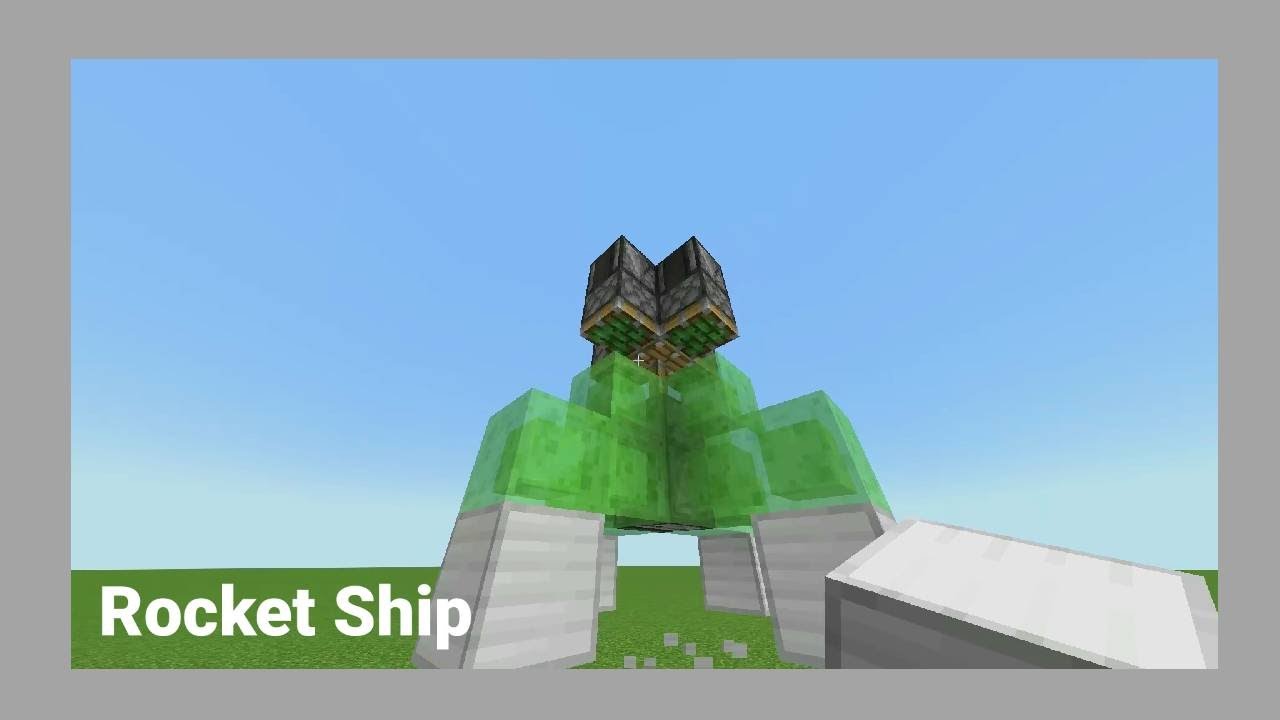 Minecraft | How to make a rocket ship - YouTube