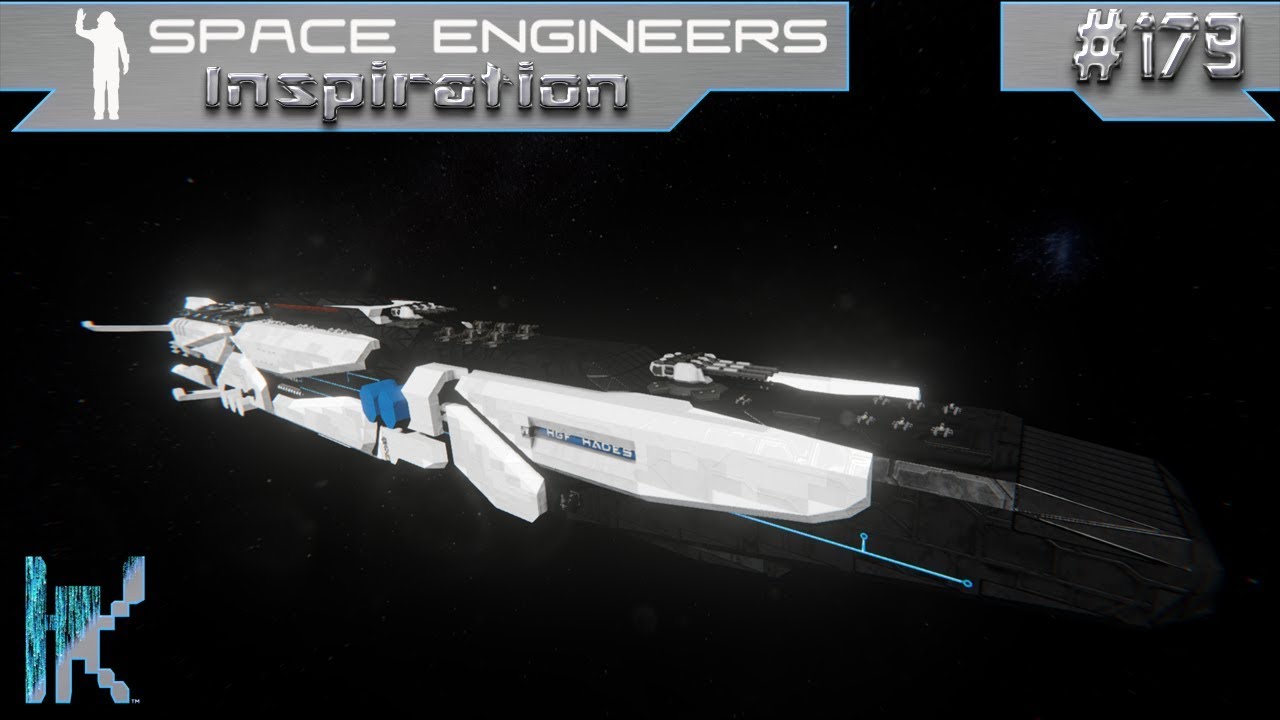 Space Engineers Inspiration - E179: CNL Battleship, Blue Pioneer, & HSY ...