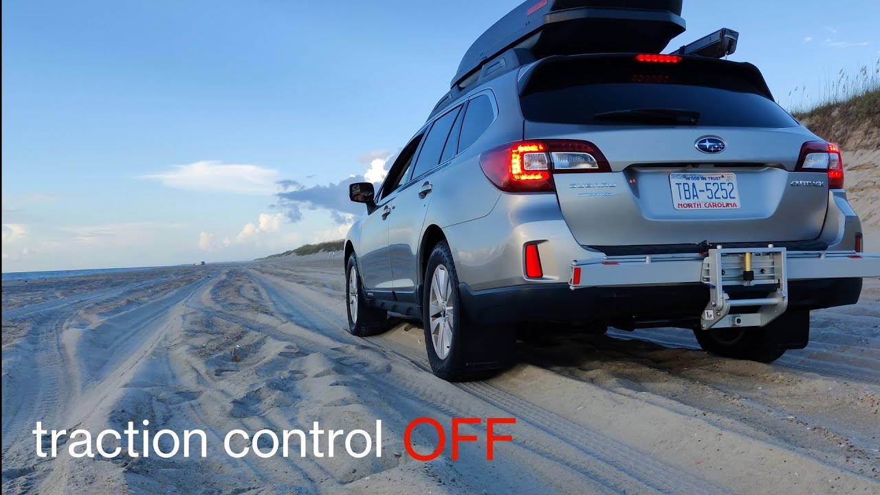 How to drive a Subaru Outback on the beach. driving in the sand on the ...