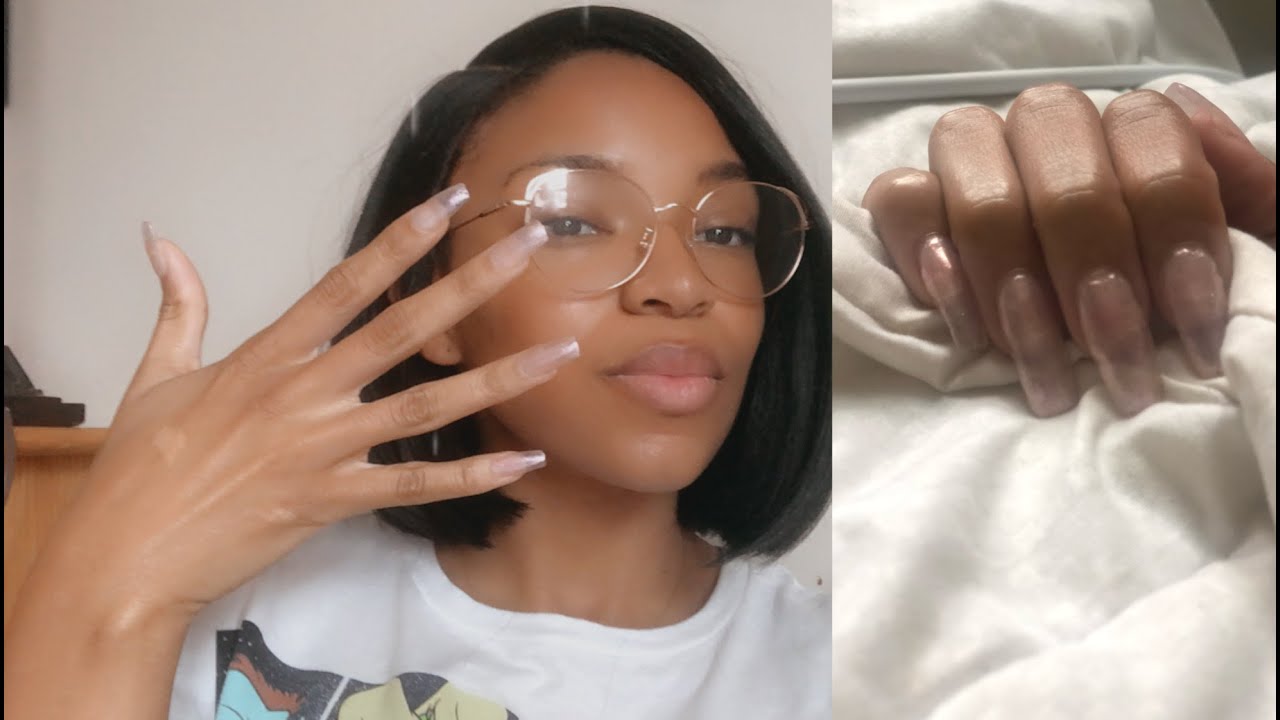 My First Diy Acrylic Nails Youtube