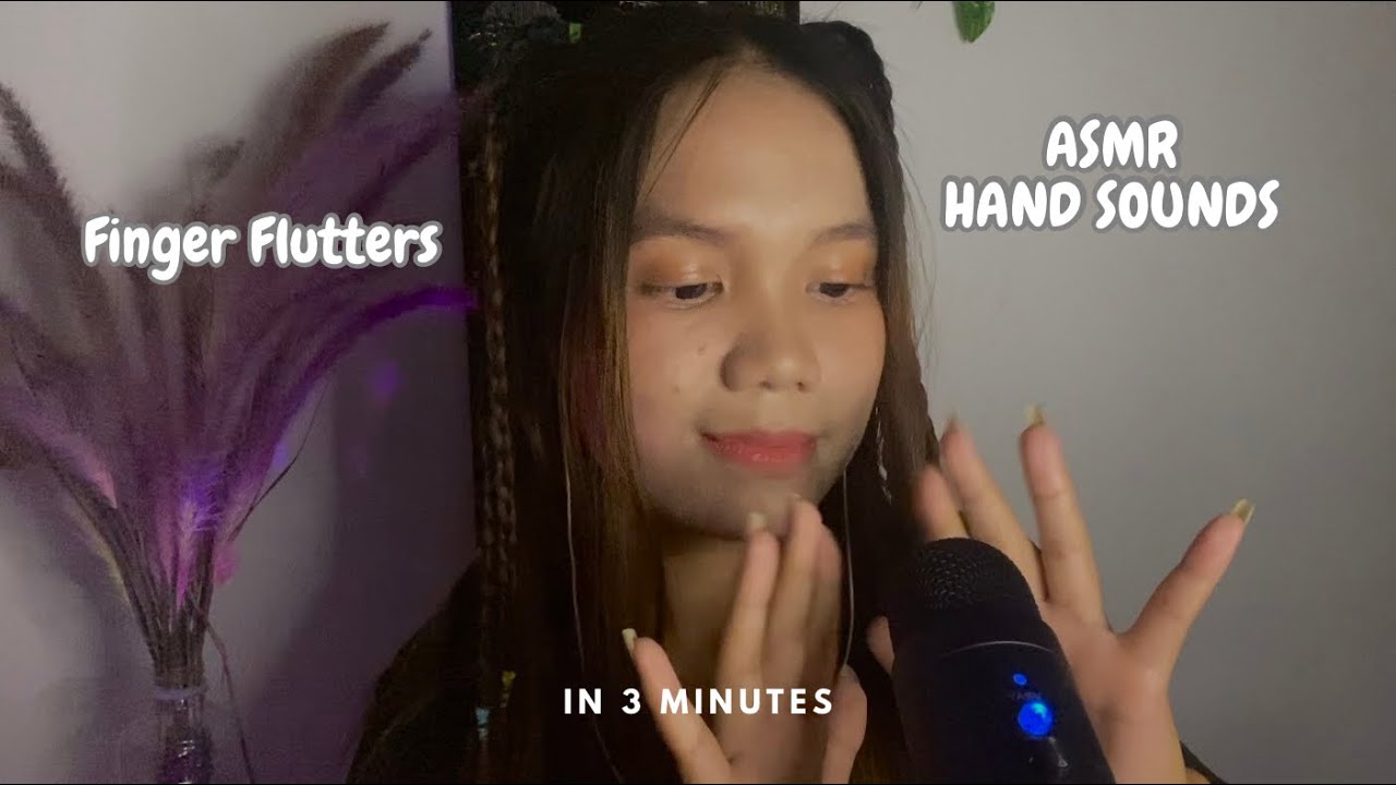 ASMR | Hand Sounds and Finger Flutters in 3 Minutes - YouTube