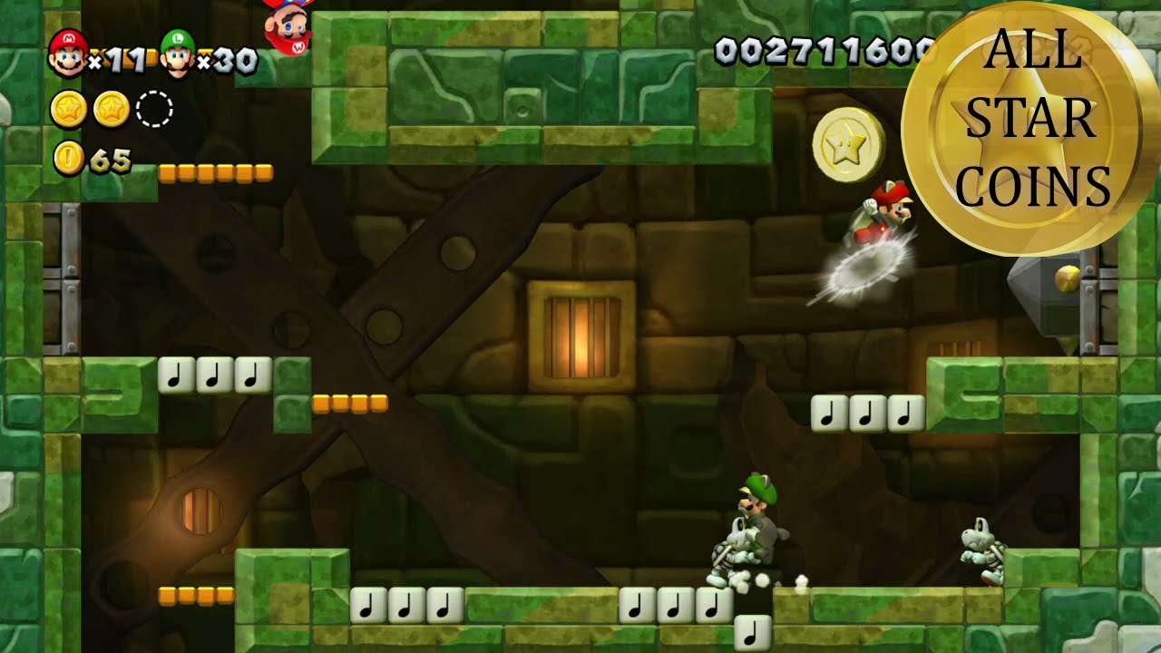 New Super Mario Bros. U Deluxe Sparkling Water - Giant Spike Pillar ...