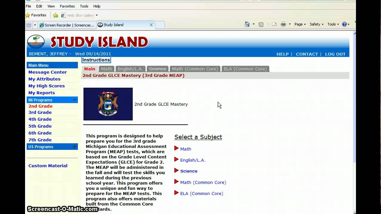 Using Study Island for MEAP Review - YouTube