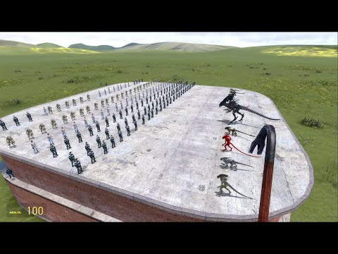 Garry's Mod Aliens vs Humans - YouTube