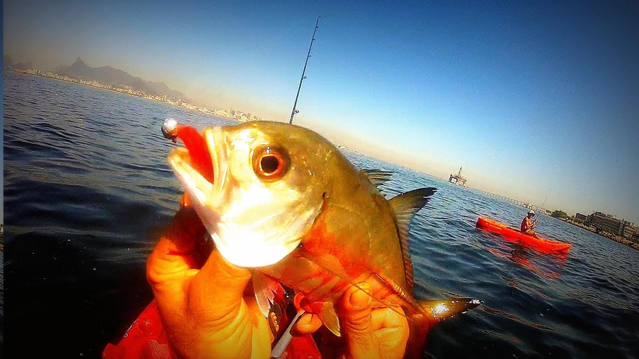 Xaréu no Camarão Artificial Flex (Gragoatá) - Pesca com Caiaque - Kayak ...
