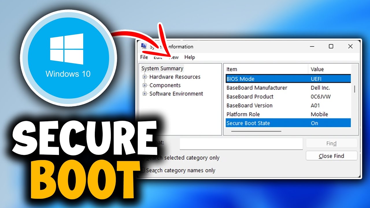 How to Enable Secure Boot Windows 10 - Step By Step Guide - YouTube