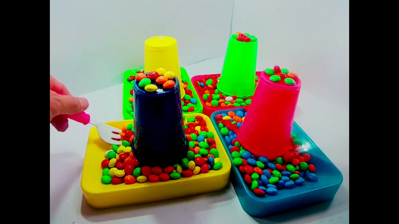 learning colors with m&m colors for clever kids - YouTube