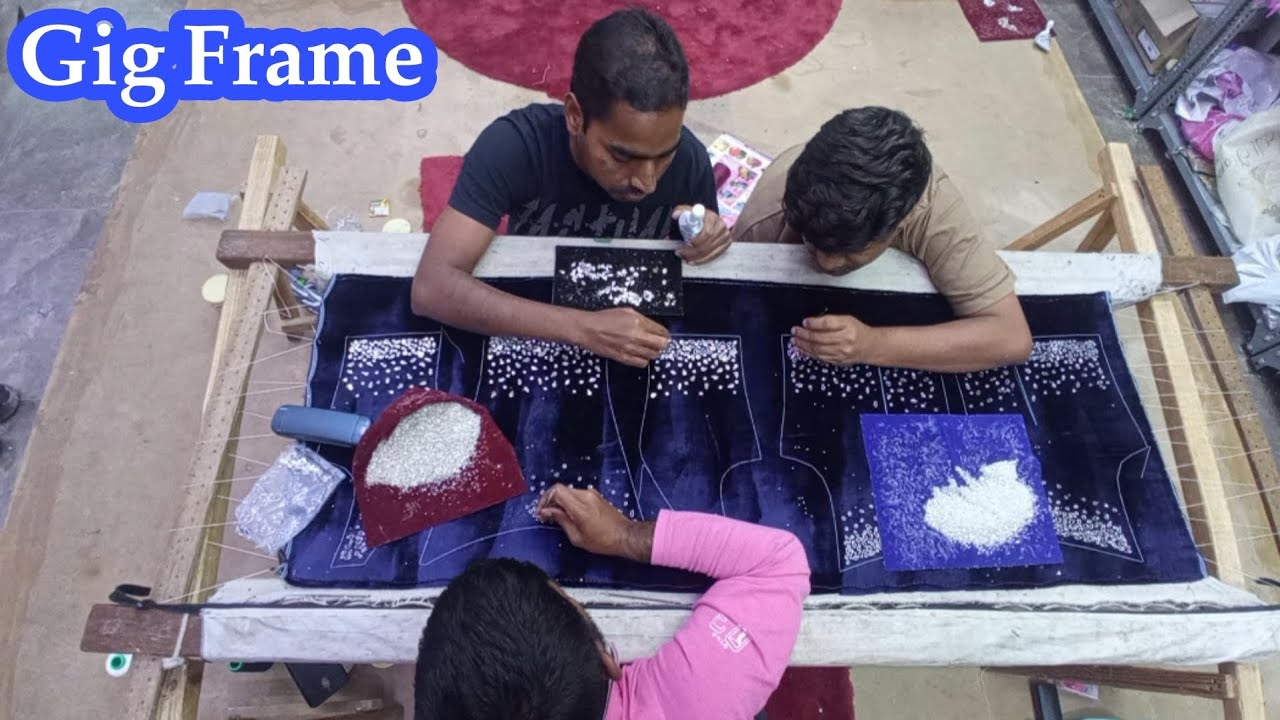 aariwork frame work tutorials | blouse velvet work design frame | hand ...