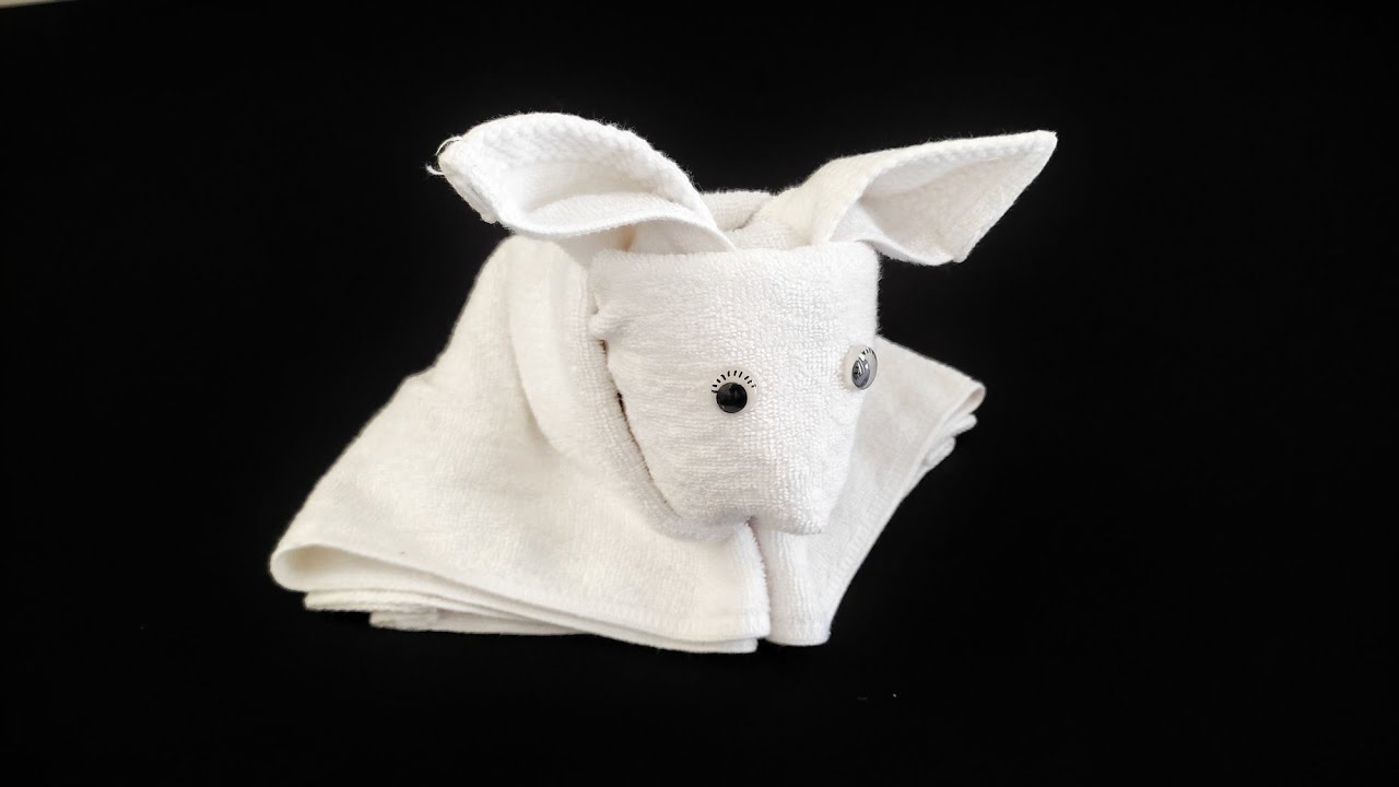 How to Make Bat Using Towel | Towel art | Towel folding design | Towel ...