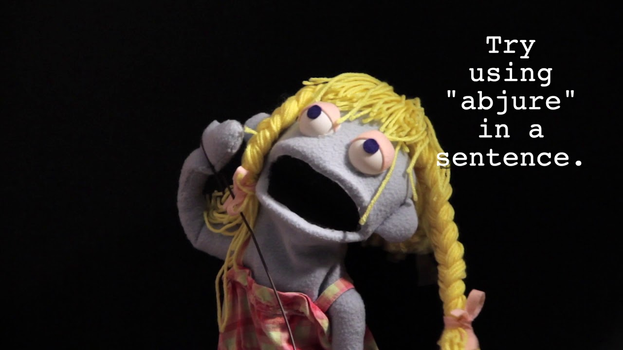 76. Abjure - Word of the Day - Learn With Cindy - YouTube