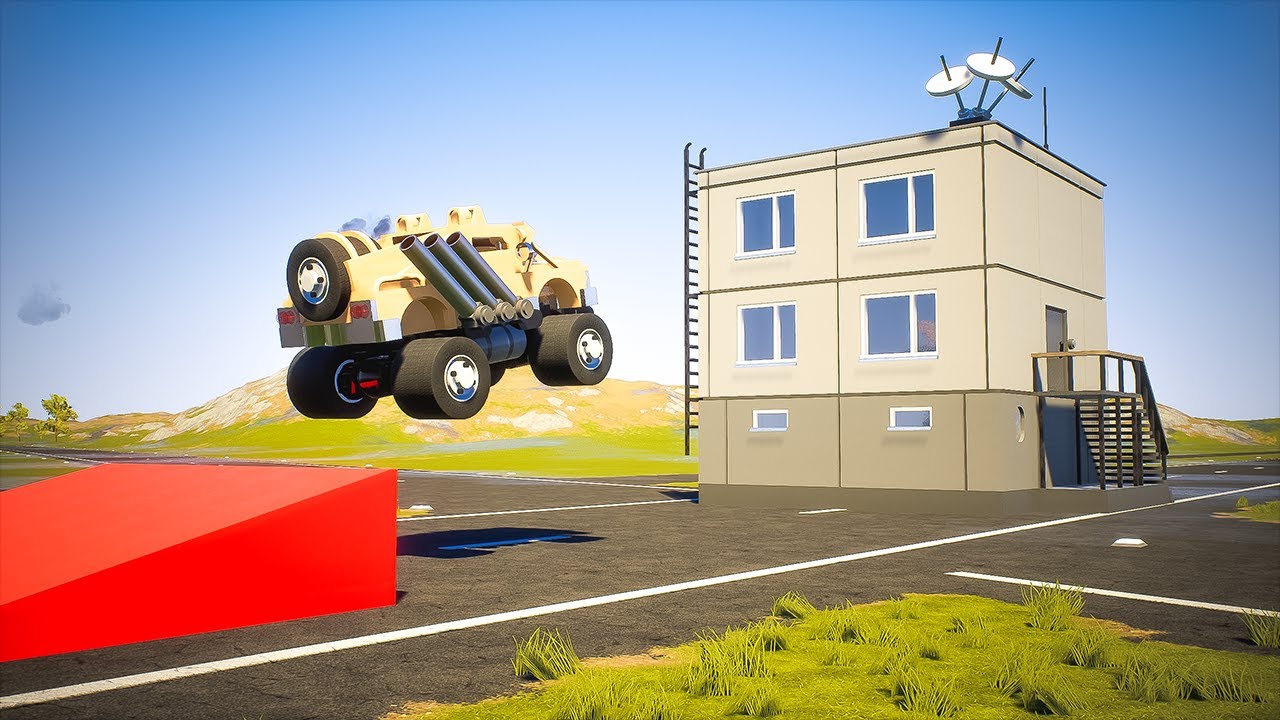 Cars Attacking Mini Panel House - Brick Rigs - YouTube