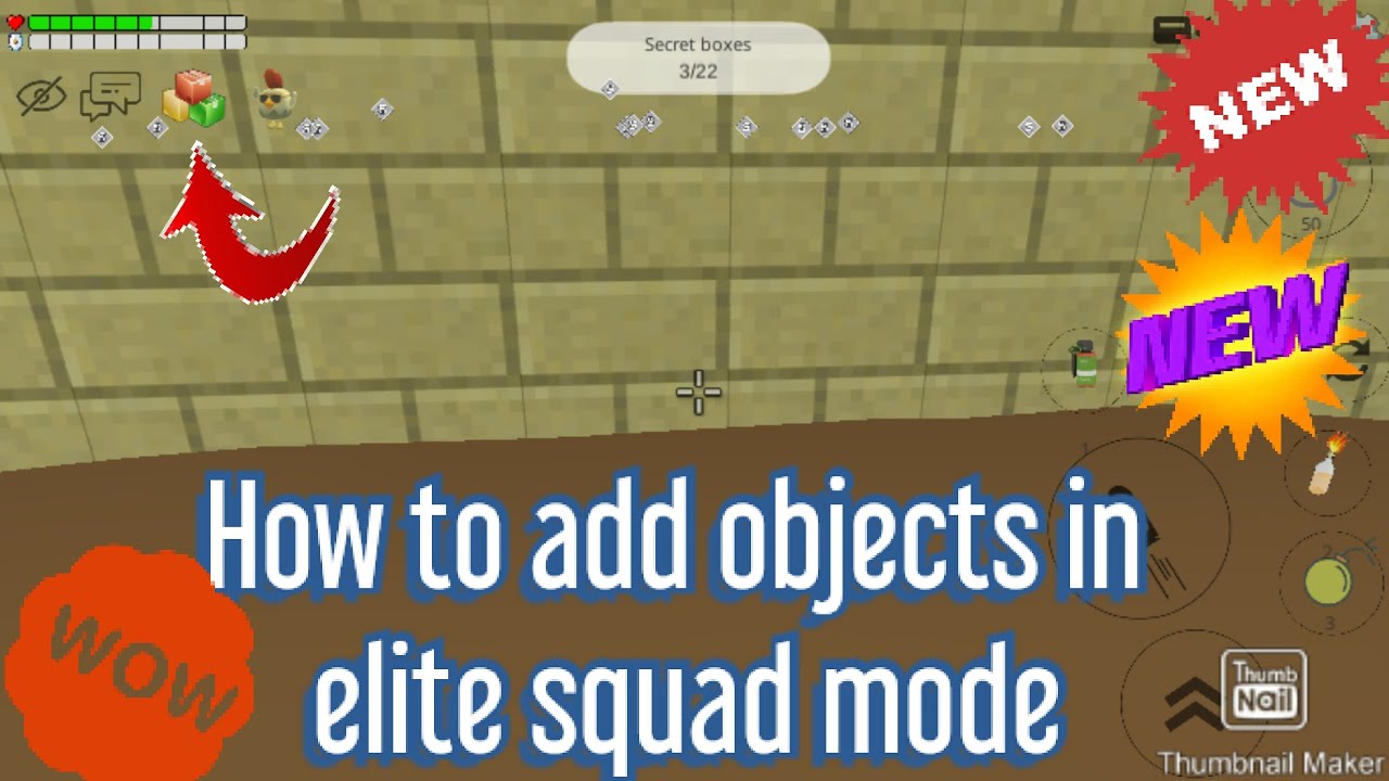 How to add objects in elite squad mode | chicken gun - YouTube