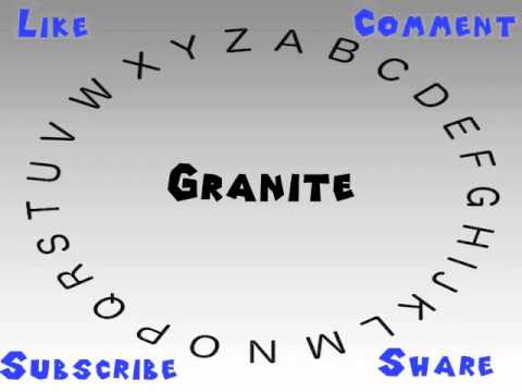 How to Say or Pronounce Granite - YouTube