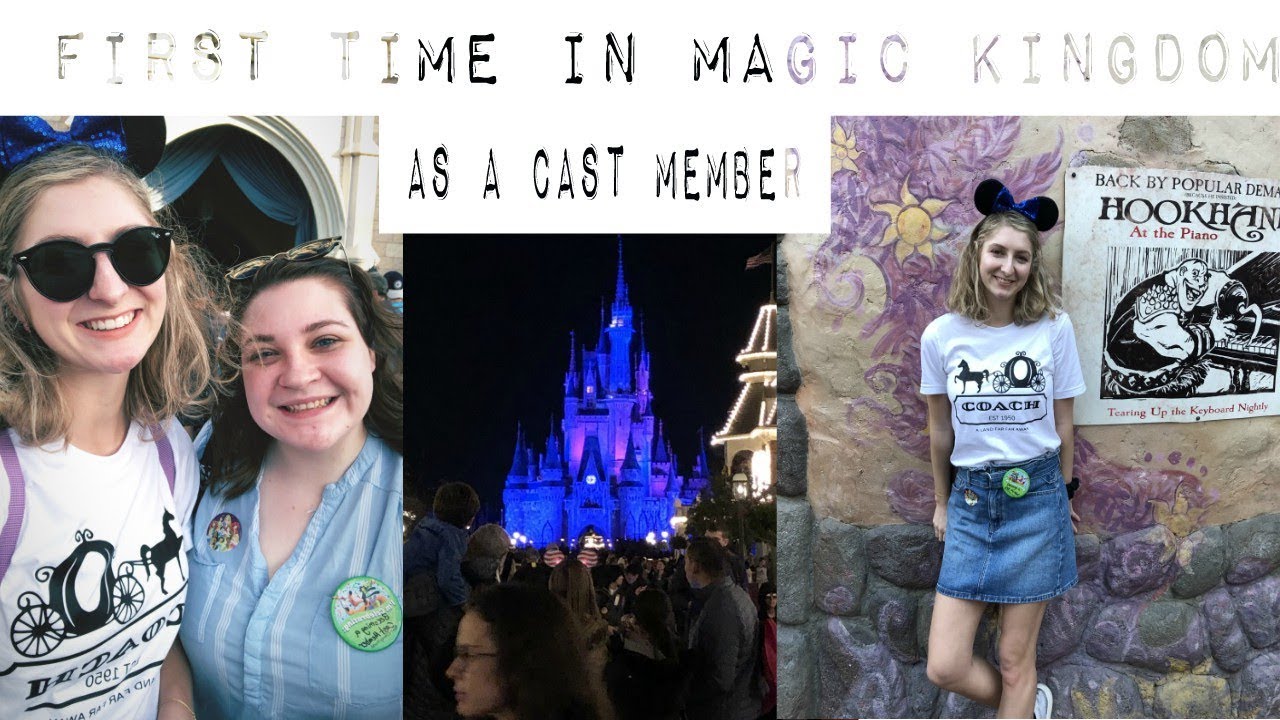 first time in magic kingdom as cast members // dcp spring 2019 - YouTube