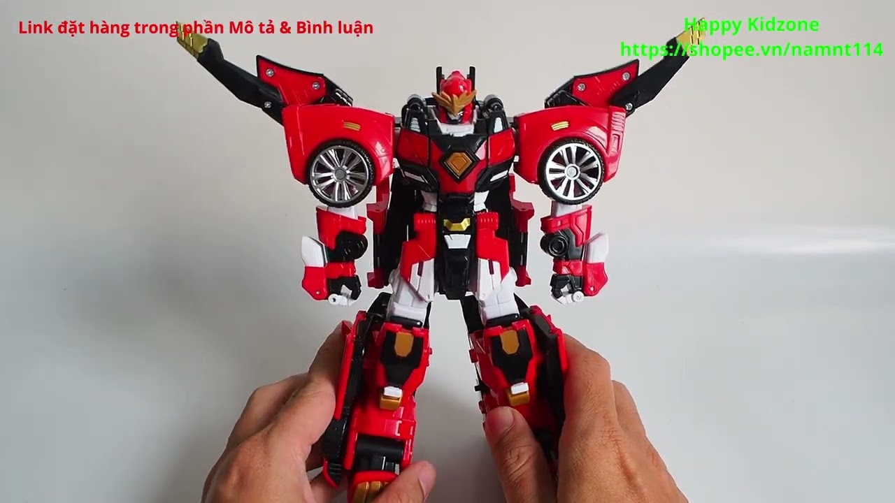 Miniforce Super Dino Power - Tri-Hawk King (transformer 3 in 1) - YouTube