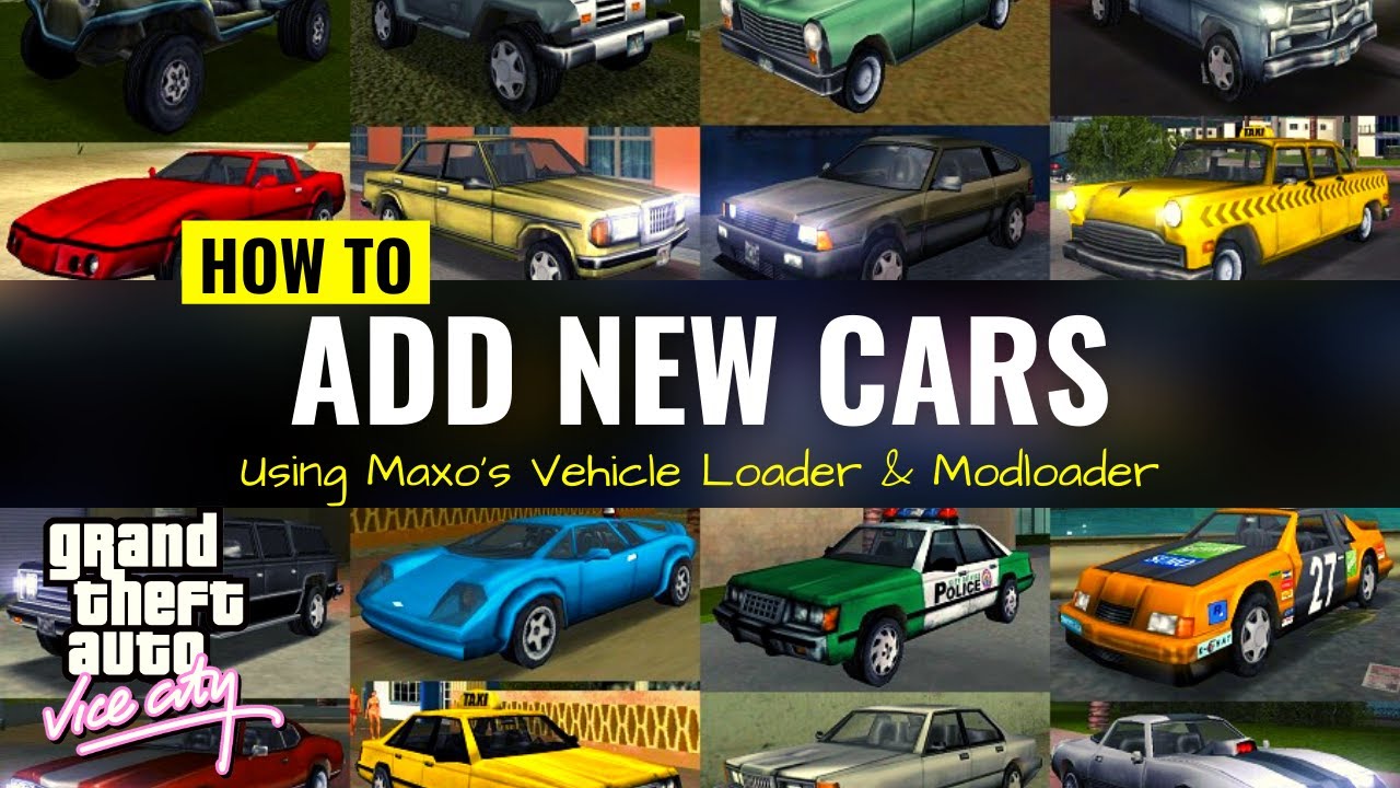 How to install Car Mods in Gta VC | Modloader GTA VC | Install cars ...