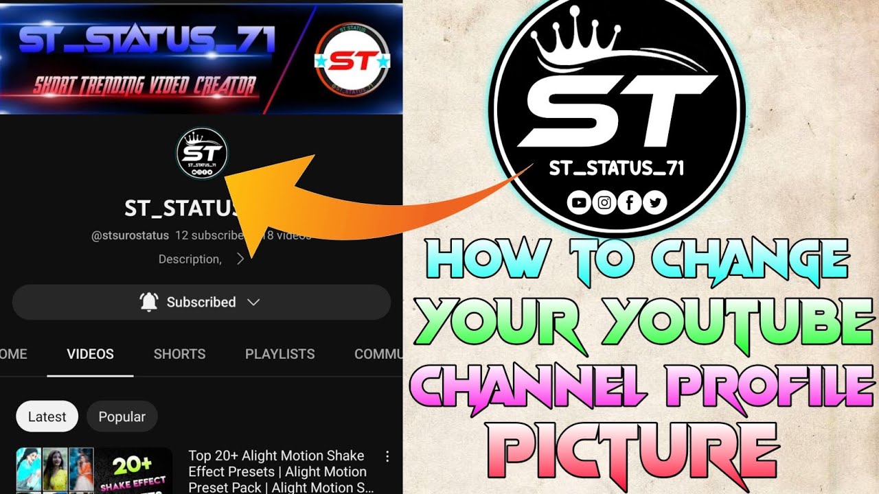 HOW TO CHANGE YOUR YOUTUBE CHANNEL LOGO || HOW TO CHANGE YOUR YOUTUBE ...