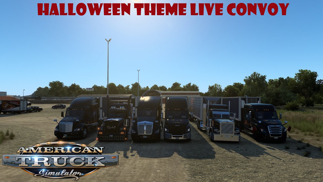 American Truck Simulator [Halloween Theme][Live Convoy] Custom ...