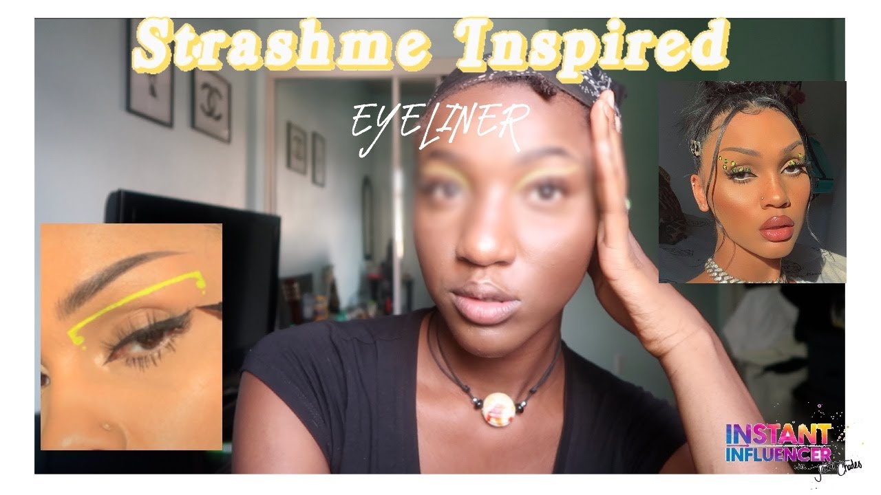 I ATTEMPTED A STRASHME INSPIRED GRAPHIC EYELINER LOOK!!!! ...help ...