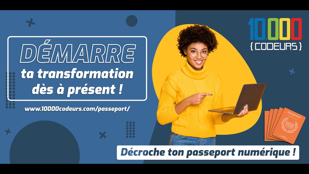 5 avantages du passeport numérique 10000 Codeurs, par Doulas MBIANDOU fondateur 10000 Codeurs ...