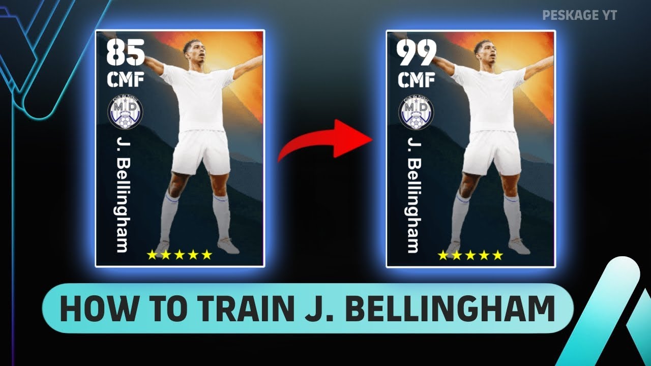 How To Train 99 Rated Bellingham to Max Level in eFootball 2024 - YouTube