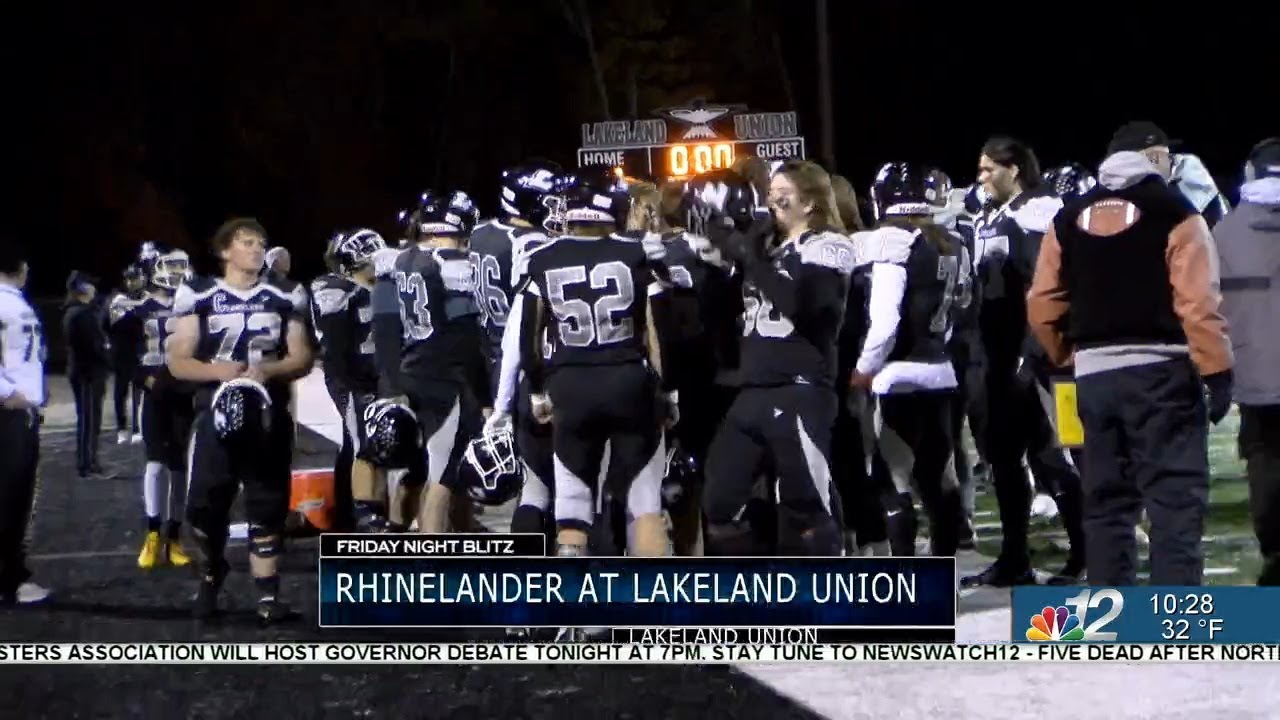 Rhinelander at Lakeland Union Football Highlights 10-14-22 - YouTube