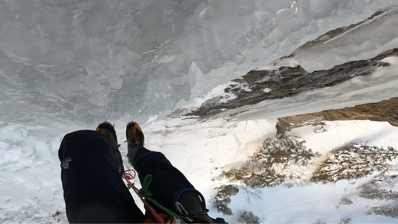Ice Climbing Rope Solo in Winter - YouTube