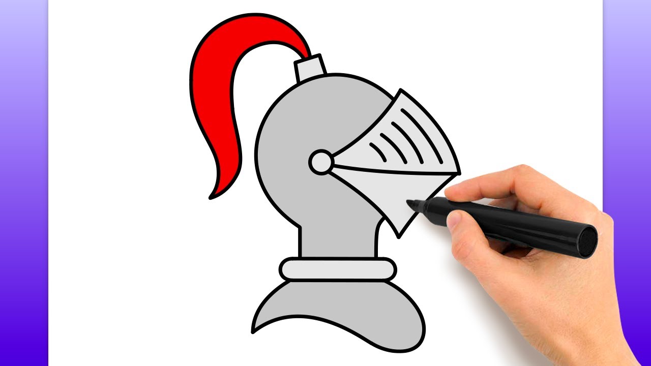 Cómo Dibujar Un Caballero (Tutorial De Dibujo Fácil) - YouTube