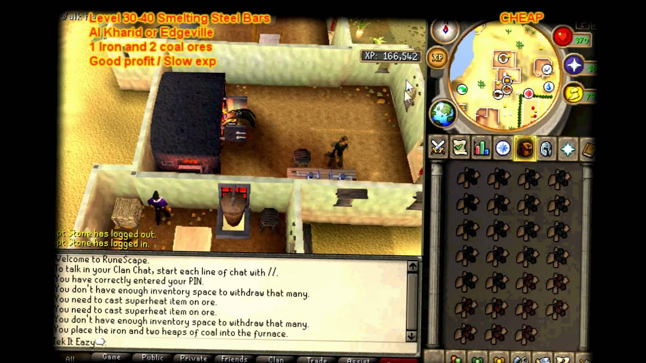 Ultimate 1-99 smithing guide by Tek it eazy - YouTube