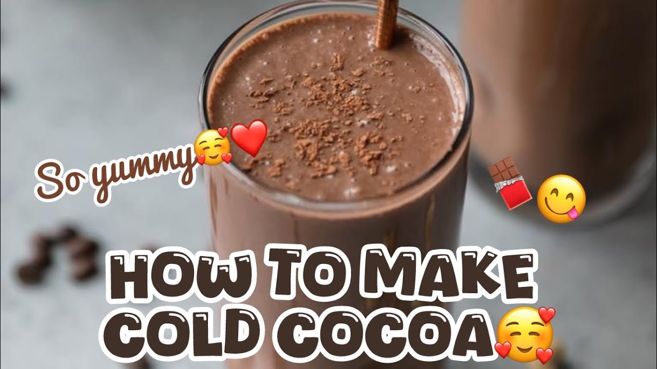 How to make Cold Cocoa?🥰| Just in 2 mins🙉 - YouTube