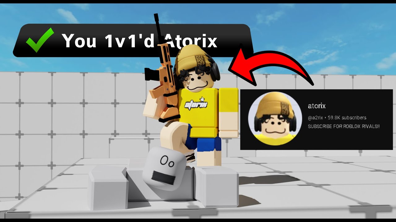 I 1v1ed Atorix in roblox rivals! - YouTube