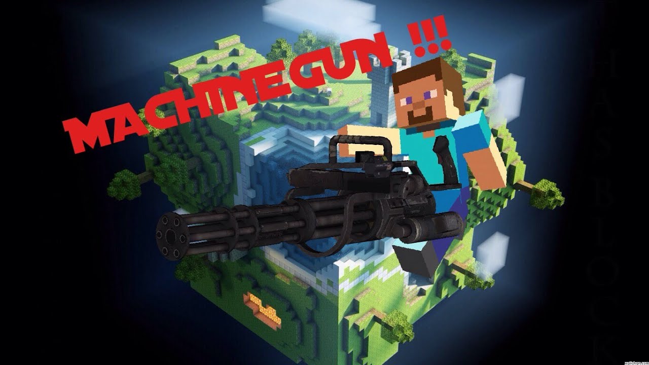 Minecraft Machinegun tutorial - YouTube
