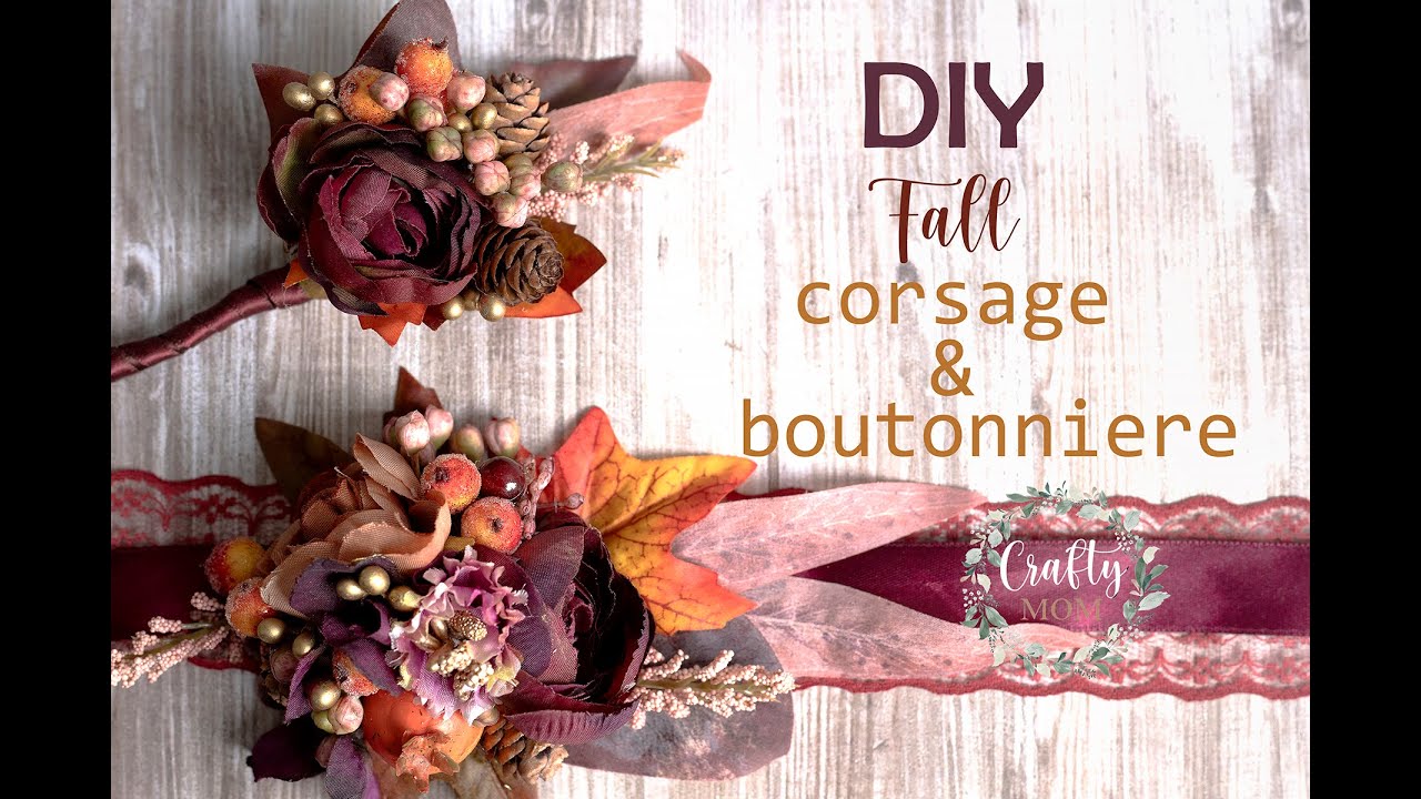 Fall Bridesmaid Corsage Diy | Wrist Corsage for Wedding - YouTube