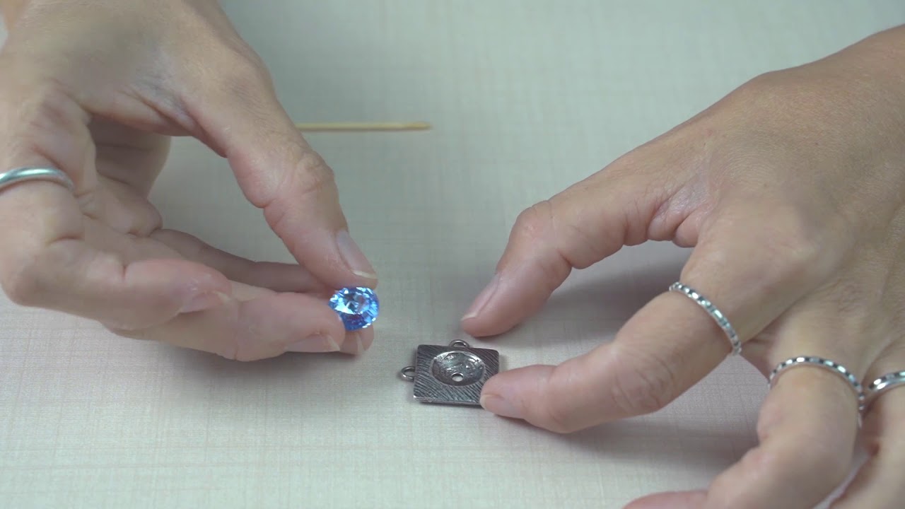 Gluing technique - Learn how to glue Crystals into metal casting ...